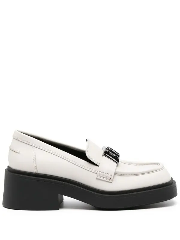 Furla 58mm Logo-plaque Leather Loafers