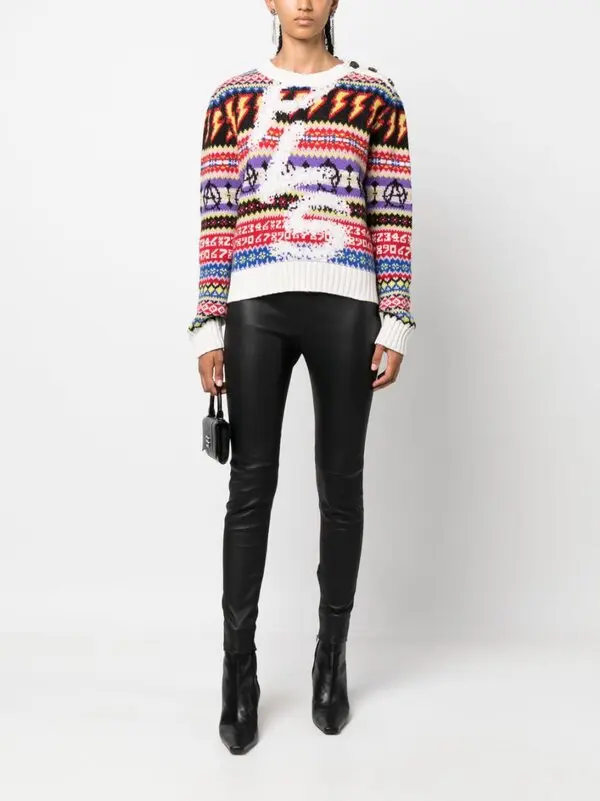 Philosophy Di Lorenzo Serafini Intarsia-knit Jumper