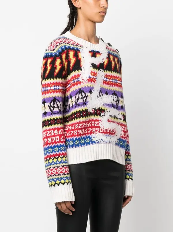 Philosophy Di Lorenzo Serafini Intarsia-knit Jumper