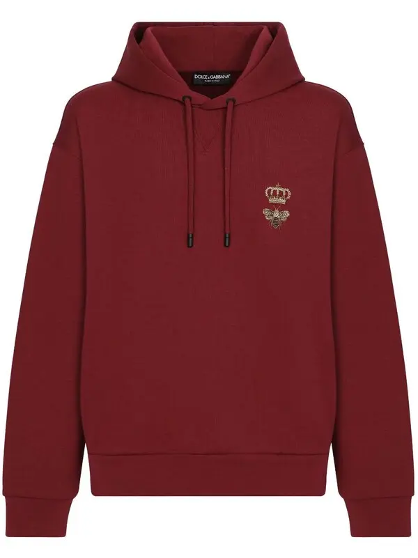 Dolce & Gabbana Embroidered Logo Pullover Hoodie