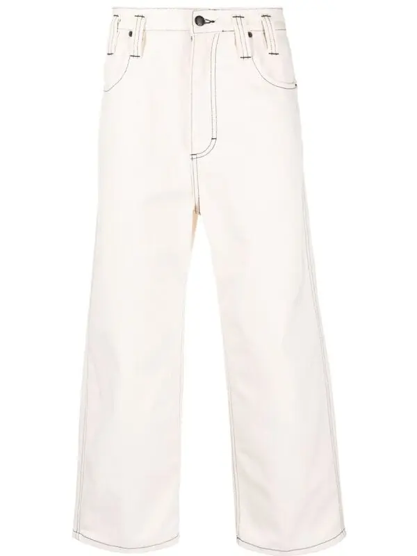 Eckhaus Latta Wide-leg Cropped Trousers