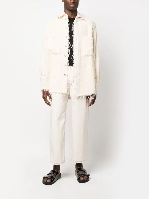 Eckhaus Latta Wide-leg Cropped Trousers