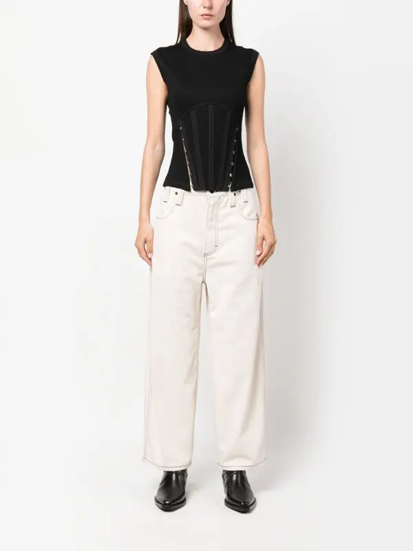 Eckhaus Latta Wide-leg Cropped Trousers