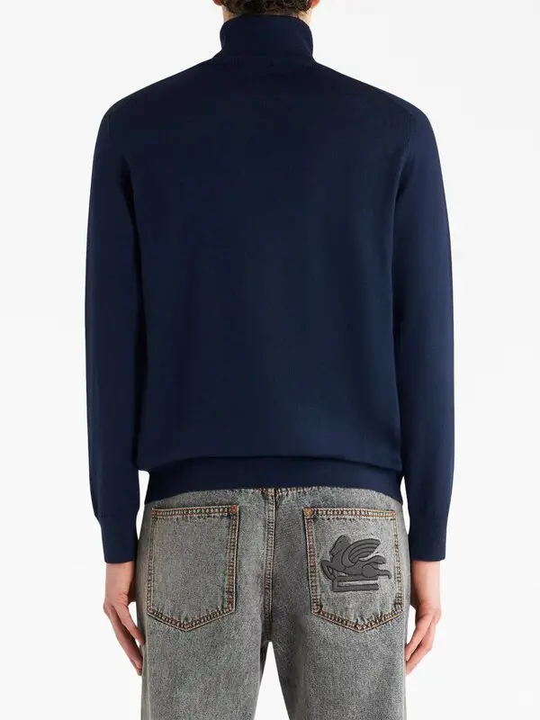 Etro Roll-neck Virgin Wool Jumper