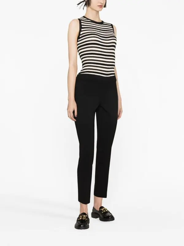 P.a.r.o.s.h Mid-rise Wool-blend Trousers - Black