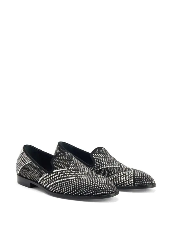 GIUSEPPE ZANOTTI Raimond Crystal-embellished Loafers
