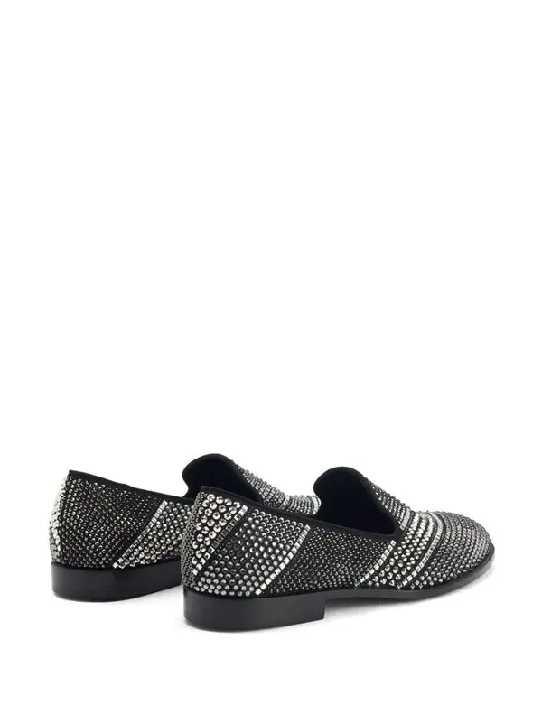 GIUSEPPE ZANOTTI Raimond Crystal-embellished Loafers