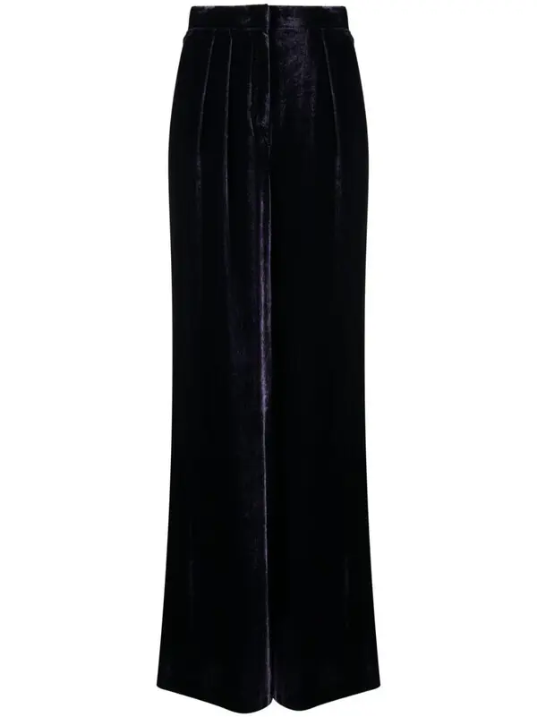 Alberta Ferretti Velvet Maxi Trousers