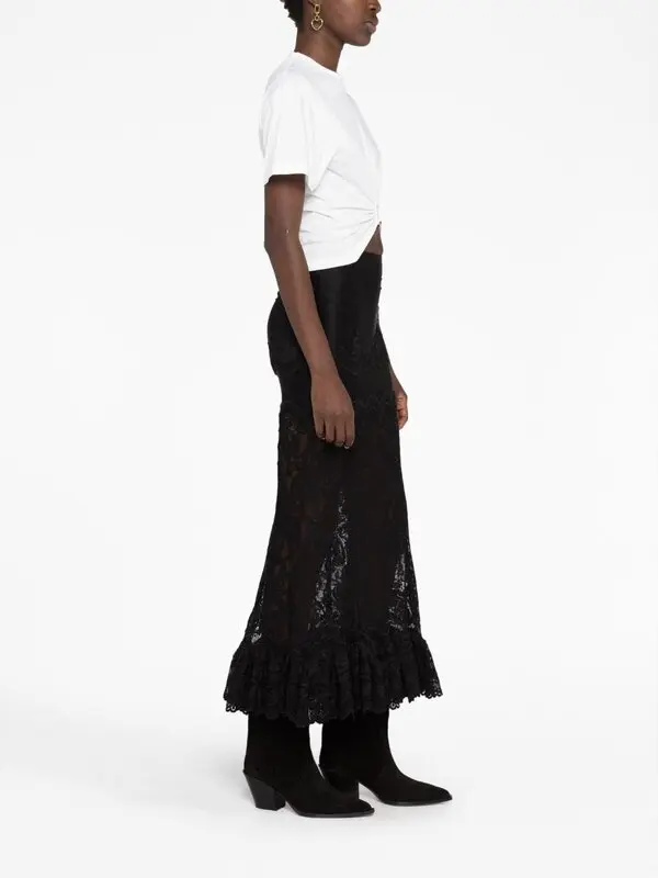 Rabanne Gathered Cotton T-shirt - White