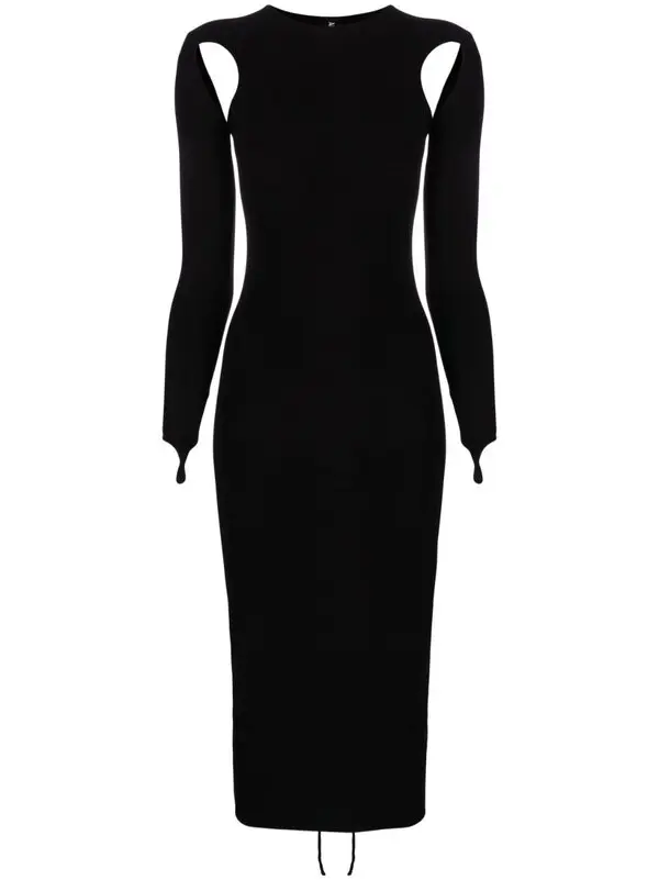 ANDREĀDAMO Sculpting Cut-out Midi Dress