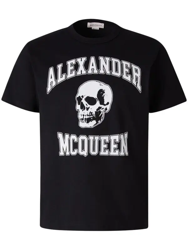 Alexander McQueen Skull Logo-print T-shirt - Black