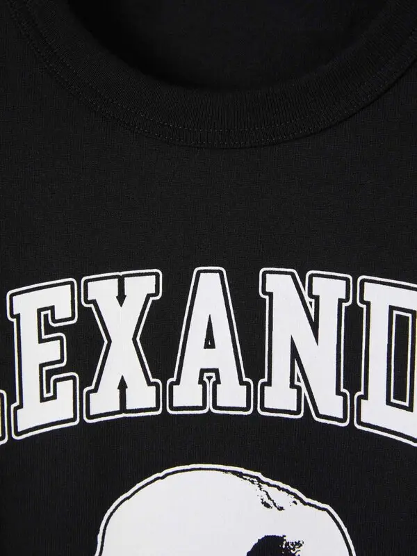 Alexander McQueen Skull Logo-print T-shirt - Black