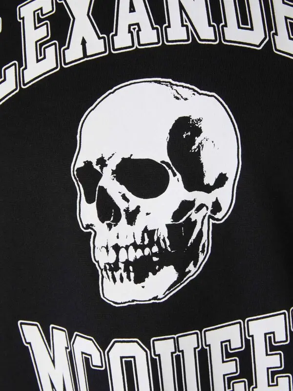 Alexander McQueen Skull Logo-print T-shirt - Black