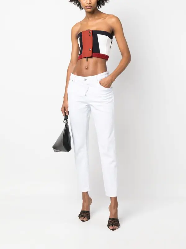 Dsquared2 Colour-block Corset Top