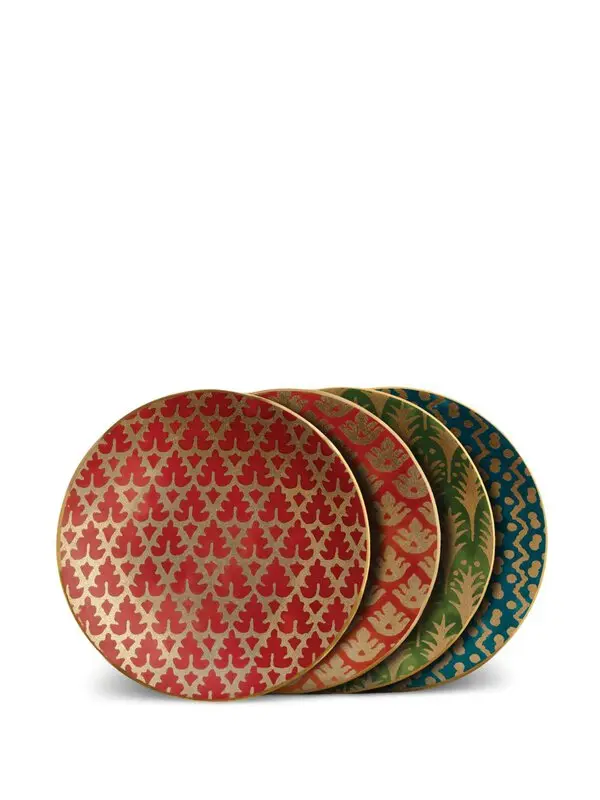 L'Objet Fortuny Canape Plates - Red