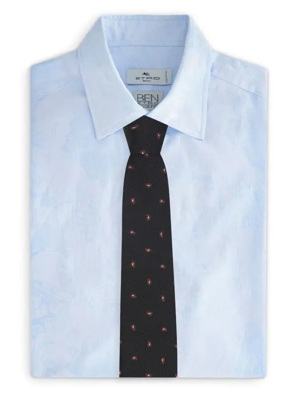 Etro Paisley Jacquard Silk Neck Tie