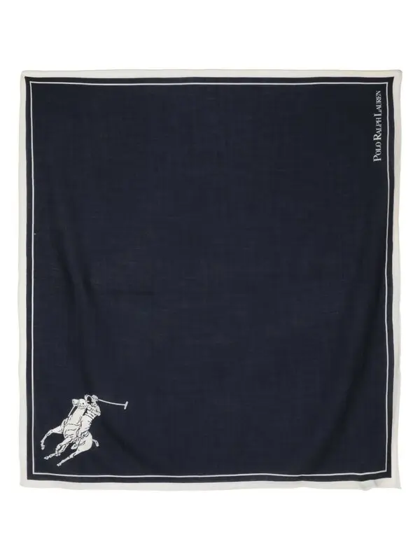 Ralph Lauren Polo Pony Wool Scarf