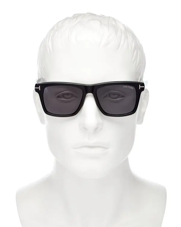 TOM FORD Square Sunglasses - Black/smoke