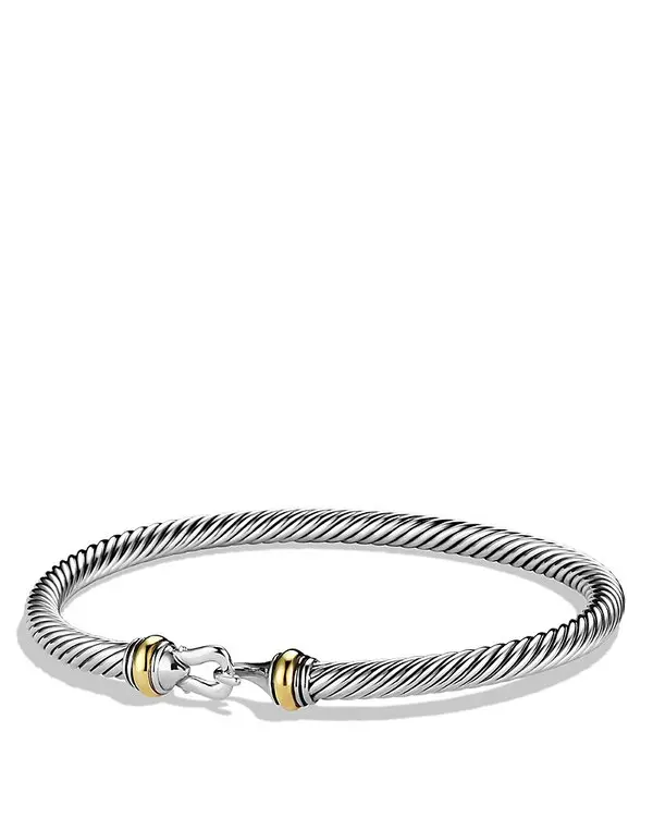 David Yurman Cable Classic Buckle Bracelet - Gold/silver