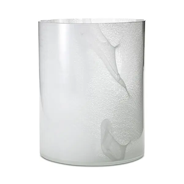 LABRAZEL Bianca Waste Basket - White Swirl