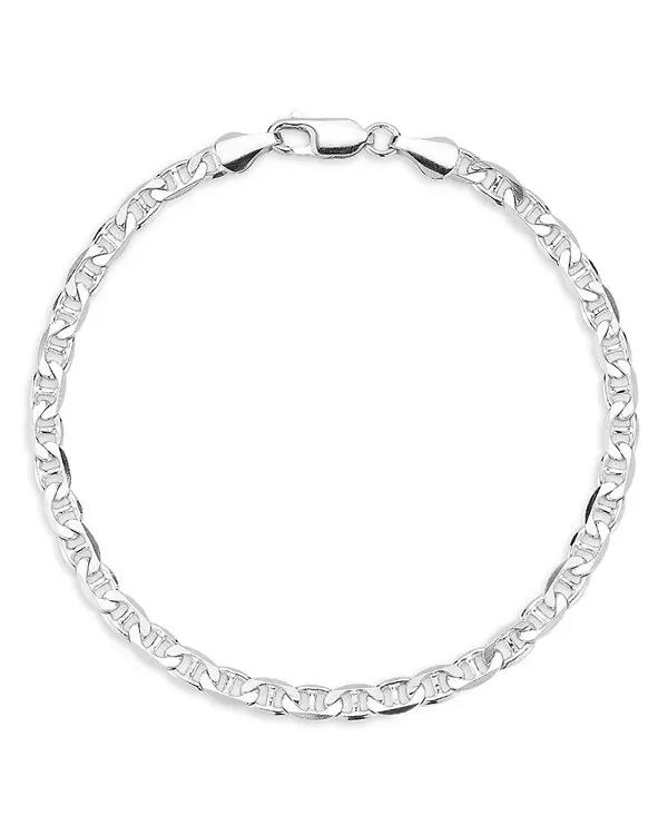 MILANESI AND CO Sterling 4mm Mariner Link Chain Bracelet - Silver