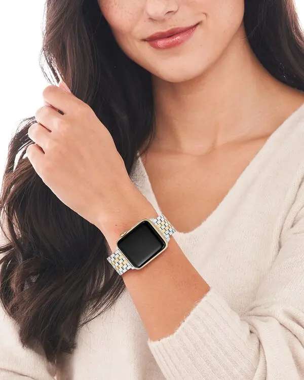 Michele 18k Bracelet Band For Apple Watch - Silver/gold