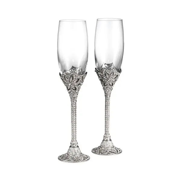 OLIVIA RIEGEL Windsor Flute, Set Of 2 - Silver