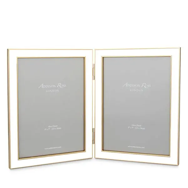 ADDISON ROSS Enamel Double Frame, 5 X 7