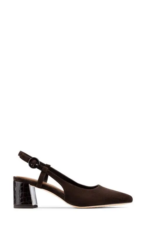 DONALD PLINER Song Slingback Pump - Dark Brown