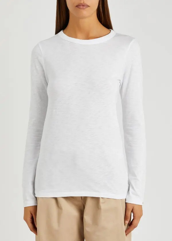 Rag & Bone Slub Cotton Top - White