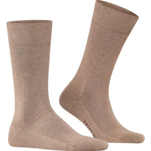 Falke Sensitive London Cotton Blend Socks - Nutmeg Melange
