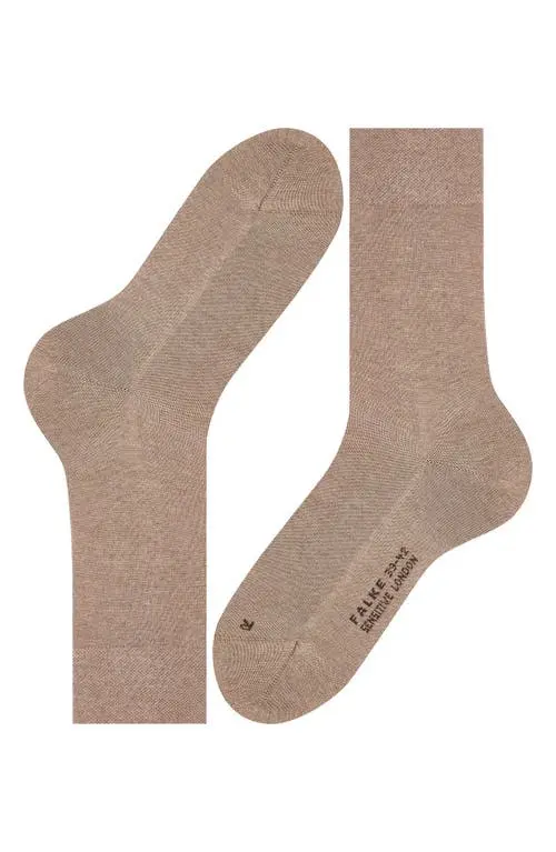 Falke Sensitive London Cotton Blend Socks - Nutmeg Melange