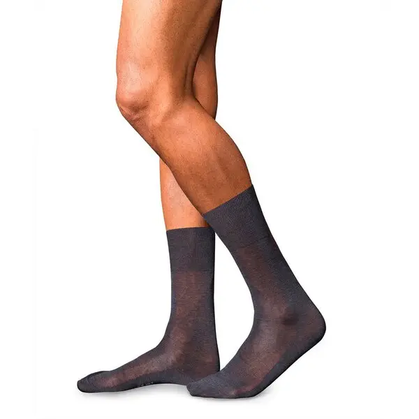 Falke No. 9 Cotton Blend Socks - Anthracite Mel