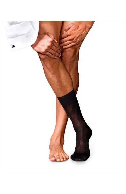 Falke No. 9 Cotton Blend Socks - Black
