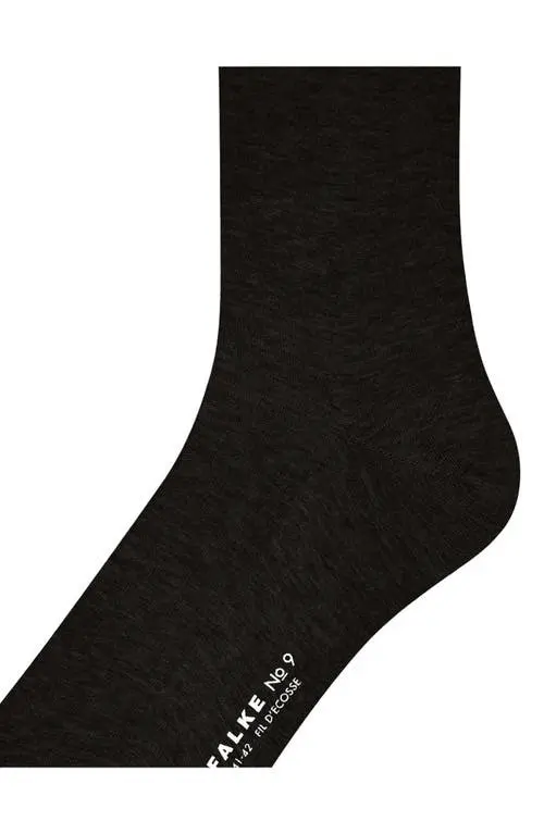 Falke No. 9 Cotton Blend Socks - Black
