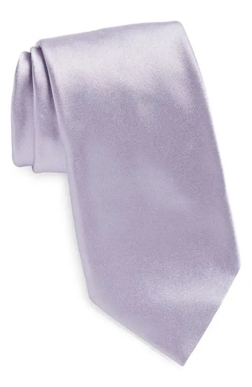 Zegna Silk Satin Neck Tie - Purple
