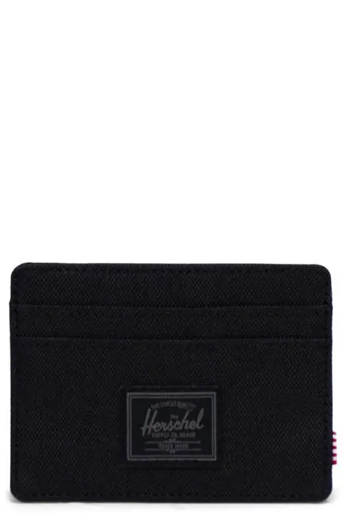 Herschel Supply Co. Charlie Rfid Card Case - Black Tonal