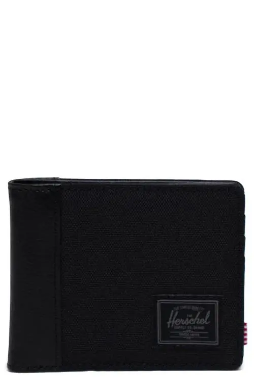 Herschel Supply Co. Hank Rfid Bifold Wallet - Black Tonal