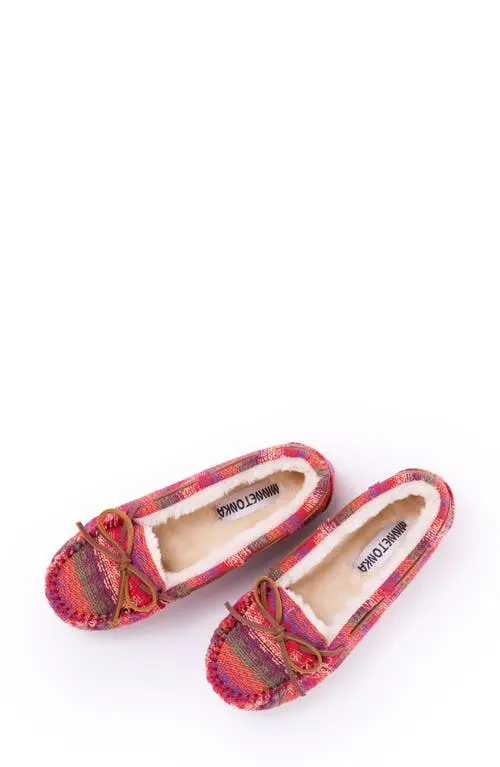 Minnetonka Cally Faux Fur Lined Slipper - Horizon Multi