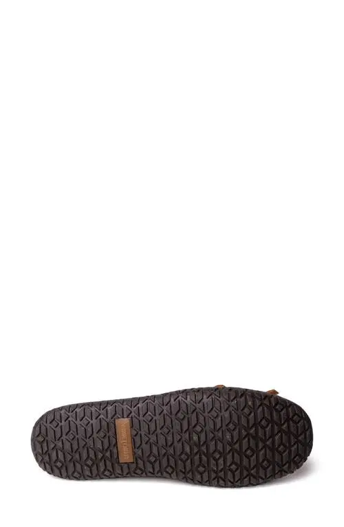 Minnetonka Kilty Tread Slipper - Brown