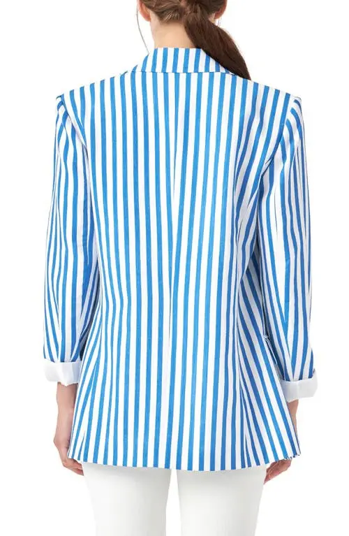 English Factory Striped Blazer