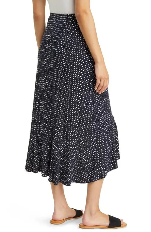 Loveappella Flounce Midi Skirt