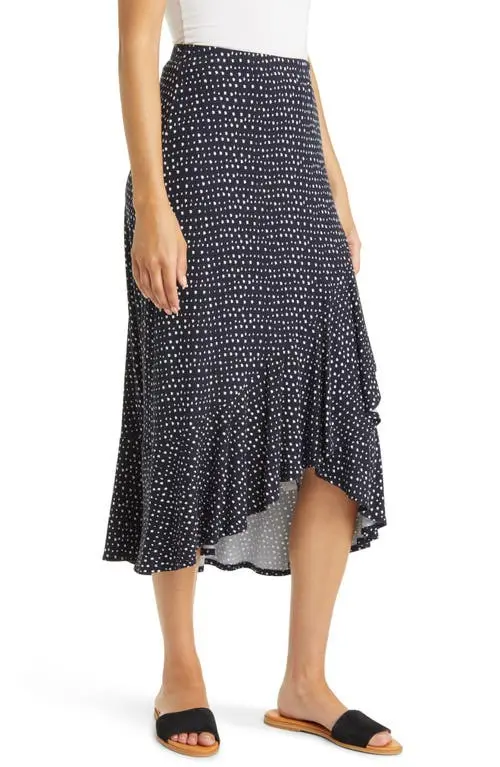 Loveappella Flounce Midi Skirt