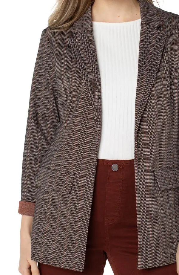 LIVERPOOL Jacquard Knit Boyfriend Blazer