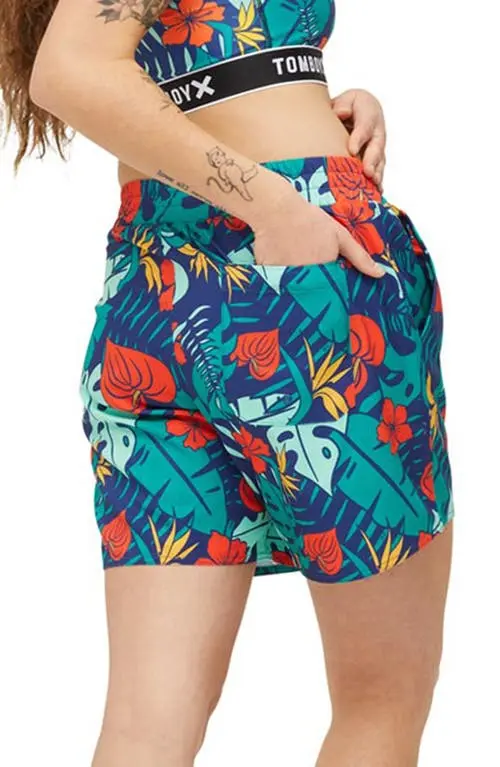 TOMBOYX Heritage 7-inch Board Shorts - Island Shade