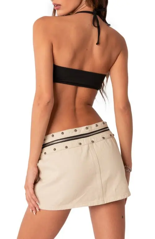 EDIKTED Unity Cutout Halter Bodysuit