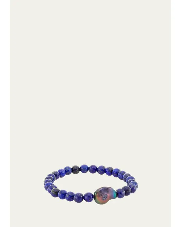 Paige Novick Venus And Pearl Bracelet - Blue