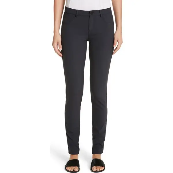 Lafayette 148 New York Mercer Acclaimed Stretch Skinny Pants - Ink