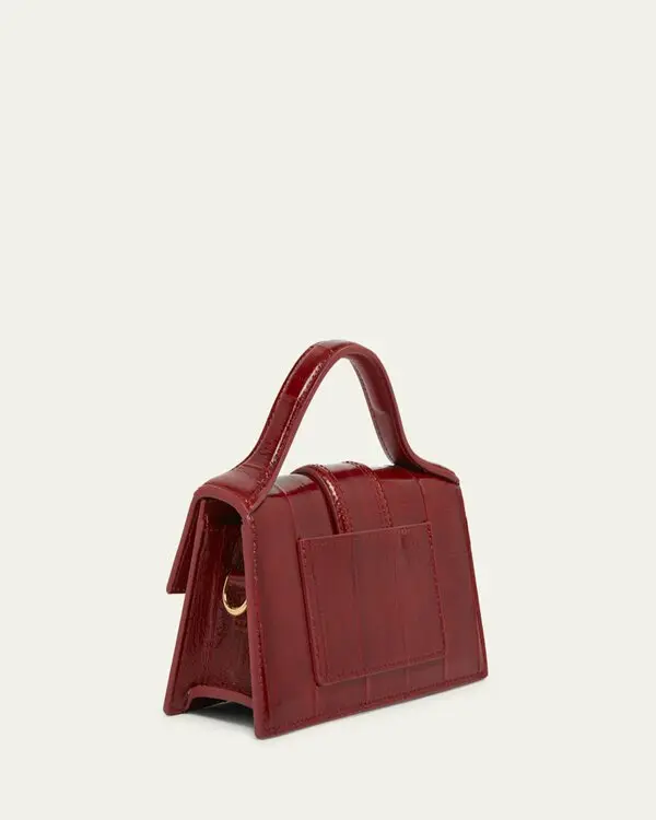 Jacquemus Le Bambino Patent Top-handle Bag