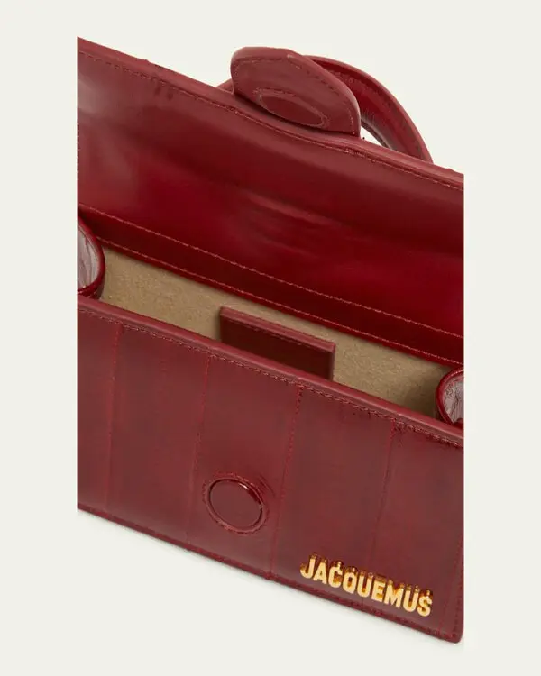 Jacquemus Le Bambino Patent Top-handle Bag